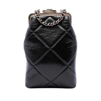 Chanel Mini sac bandouli&egrave;re Pre-owned en cuir dagneau matelass&eacute; - Femme - Pre-owned - Noir - Taille: ONE Size