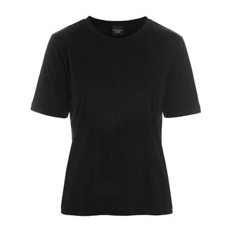 Bitte Kai Rand Schwarzes Baumwoll-T-Shirt Top - - Tops - Damen - Schwarzk - XS