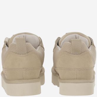 UGG Mens Sneakers Lo Lowmel Suede Beige Leather Trainers