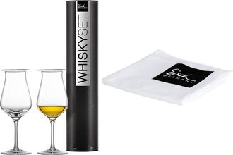 Eisch Malt-Whisky-Set Jeunesse in Geschenkr&ouml;hre mit Glaspoliertuch, 25140900 514/900 + 30094202