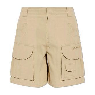 Balmain Baumwoll-Cargo-Bermudashorts - - Shorts - Herren - Beige - M