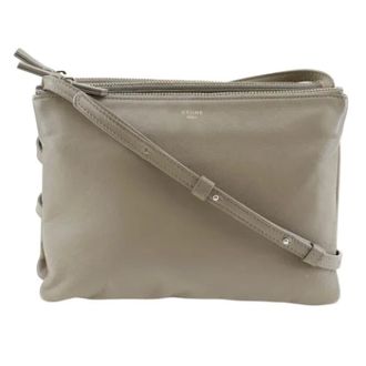 Celine Pre-owned Cuir sacs-ports-paule - Femme - Pre-owned - Gris - Taille: ONE Size