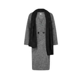 Silvian Heach Eleganter Zweireihiger Mantel - - Coats - Damen - Grau - M