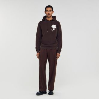 Sandro Sweatshirt &agrave; patch fleur
