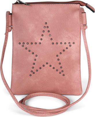 styleBREAKER Umh&auml;ngetasche Mini Umh&auml;ngetasche mit Nieten Stern