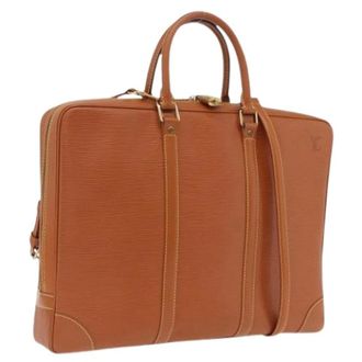 Louis Vuitton Pre-owned Sacoche daffaires en cuir Epi - Homme - Pre-owned - Brun - Taille: ONE Size