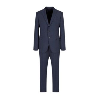 Emporio Armani Slim Fit Einreiher Anzug - - Suits - Herren - Blau - 2XL