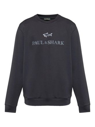 Paul & Shark sweat en coton à logo requin - Noir