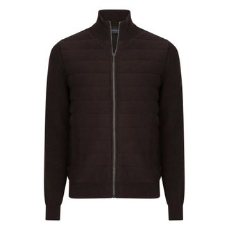 Cavallaro Gioni Full Zip Cardigan - Homme - Vestes - Brun - Taille: L