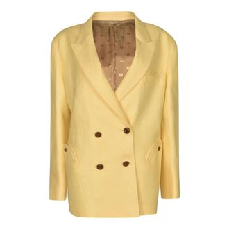 Blaz&eacute; Milano Wei&szlig;e Jacken f&uuml;r einen stilvollen Look - - Jackets - Damen - Gelb - S
