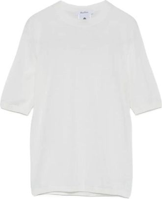 Max Mara Femme, Tops, Blanc, Taille: 38 FR Tricot de luxe Gerico Aw25