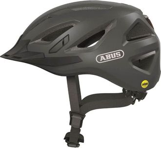 ABUS Stadthelm Urban-I 3.0 MIPS - Fahrradhelm mit R&uuml;cklicht, Schirm und Magnetverschluss f&uuml;r den Stadtverkehr - f&uuml;r Damen und Herren - Grau Matt, XL