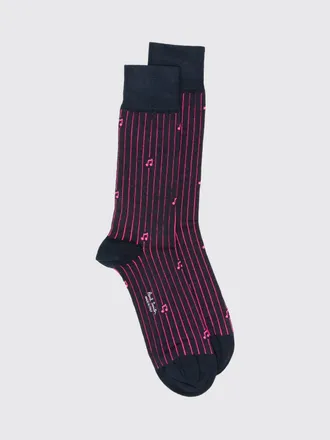 Paul Smith Wadenhohe gestreifte Socken mit Grafikdruck aus Baumwolle