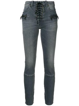 Unravel lace-up jeans - Gris
