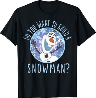 Disney Frozen Olaf Do You Want To Build A Snowman Portrait T-Shirt