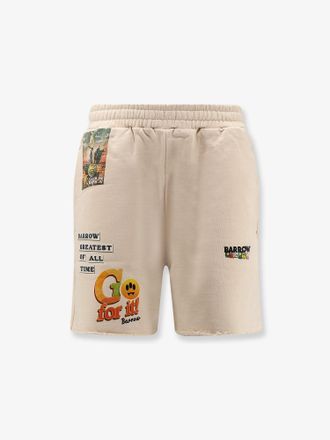 Barrow Cotton shorts with iconic print - BARROW - gender_Man
