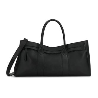 Kazar Schwarze Handtasche aus weichem Naturleder mit verl&auml;ngertem Schnitt - - Bags - Damen - Schwarzk - ONE SIZE