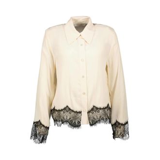 Am&eacute;lie & Am&eacute;lie Mesa Bluse - - Blouses & Shirts - Damen - Beige - XL