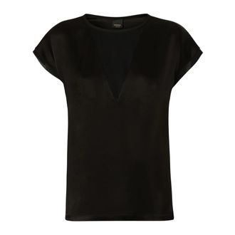 Pinko Blusa im T-Shirt-Stil - - Tops - Damen - Schwarzk - L
