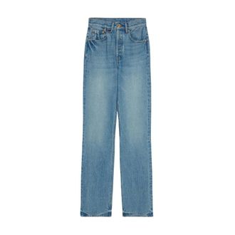 Jacquemus Blaue High Rise Straight Leg Jeans - - Jeans - Damen - Blau - W26