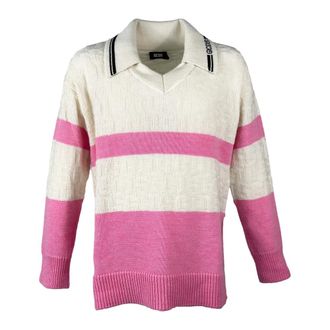 GCDS Gcds, Femme, Pulls, Blanc, Taille: 40 FR Monogram Sweater