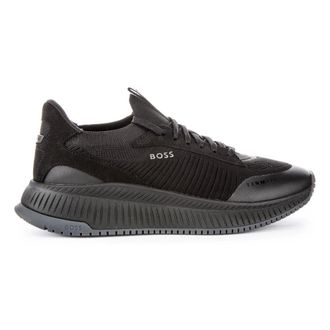 HUGO BOSS Homme, Chaussures, Noir, Taille: 45 EU Baskets Montantes en Maille