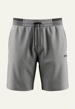 HUGO BOSS Casual Hose Shorts Zone Regular Fit silber