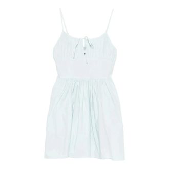 Rotate Lace-up Mini Dress - - Dresses - Damen - Blau - XS