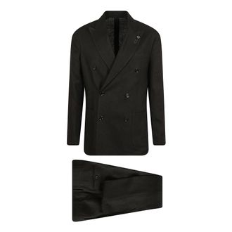 Lardini Homme, Costumes, Noir, Taille: M Costume crois&eacute;