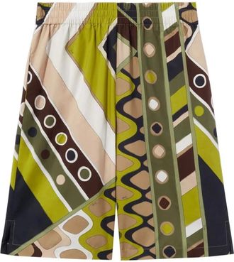 Pucci Homme, Shorts, Multicolore, Taille: XL Shorts en coton imprim&eacute; Vivara