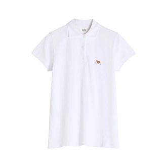 Maison Kitsun&eacute; Polo Renard - Femme - Tops - Blanc - Taille: 40 FR