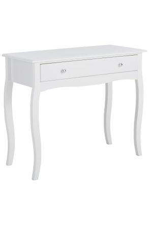 Landscape Konsolentisch, Wei&szlig;, Holz, Holzwerkstoff, Pinie, massiv, 1 Schubladen, 90x75x40 cm, Wohnzimmer, Wohnzimmertische, Konsolentische