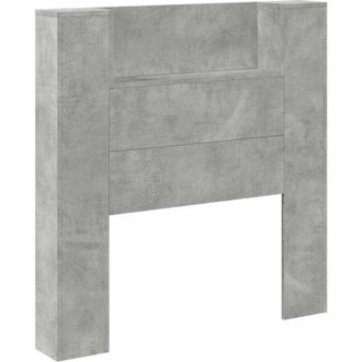 vidaXL Kopfteil Beton Grau 100 x 16,5 x 103,5 cm Holzwerkstoff vidaXL