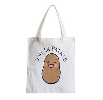 Fabulous Grand Sac Shopping Plage Etudiant Jai la Patate Expression L&eacute;gumes Humour