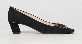 Roger Vivier Wildlederpumps von mit Schnalle und niedrigem Absatz