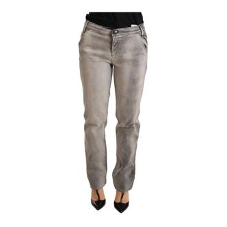 Ermanno Scervino Femme, Jeans, Gris, Taille: W27 Jean Skinny Taille Basse D&eacute;lav&eacute; Gris