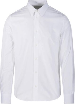Ami Homme, Chemises, Blanc, Taille: L Chemise Tailleur en Popeline de Coton