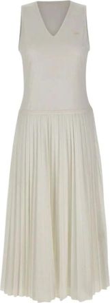 Lacoste Femme, Robes, Blanc, Taille: 38 FR Abito Lungo