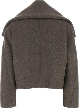 Victoria Beckham Wool-Blend Jacket - Gray