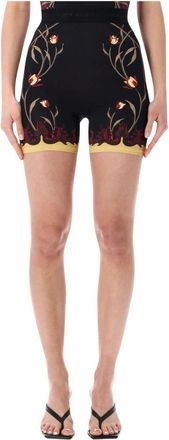 Marine Serre Femme, Sport, Noir, Taille: 38 FR Ciclista Flower Print