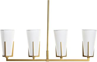DKD Home Decor Plafonnier M&eacute;tal Verre 67X14X22 Dor&eacute;