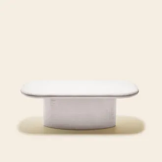 Madura Table Basse Calix Blanc min&eacute;ral - BLANC
