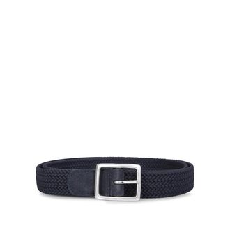 Dell'Oglio Homme, Accessoires, Bleu, Taille: 115 CM Ceinture &eacute;lastique bleue par