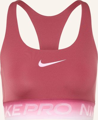Nike Sport-Bh Ls Dri-Fit Bra Mit Cut-Out rot