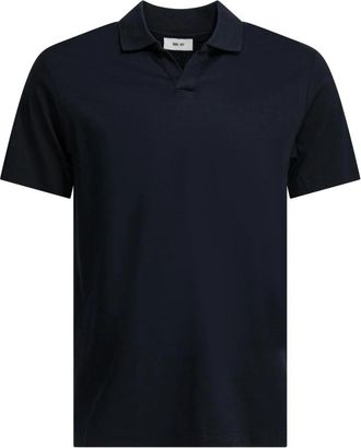 Nn.07 Klassisches Piqu&eacute;-Polohemd - - Tops - Herren - Blau - XL