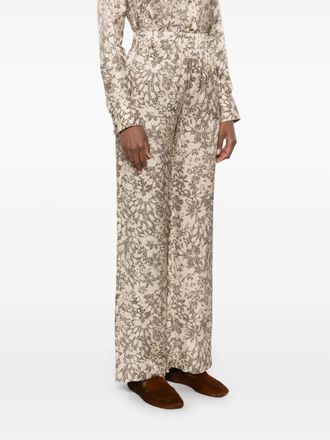 Golden Goose Womens Brittany Straight-Leg Trousers Floral Ss25 W
