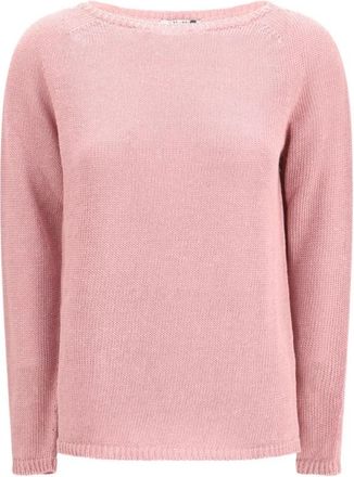Max Mara Maglione di Lino - - Knitwear - Damen - Rosa - L