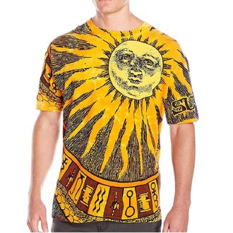 Liquid Blue Unisex-Erwachsene Sun Moon Tie Dye T-Shirt, Batik, Groß