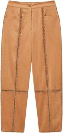 Twinset Damen, Hosen, Beige, XSGr&ouml;&szlig;e