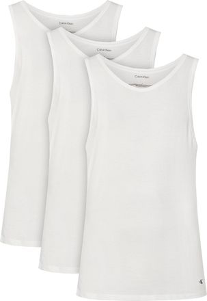 Calvin Klein Underwear Tanktop-Set Tank 3Pk LV00NB4184 Wei&szlig; Slim Fit